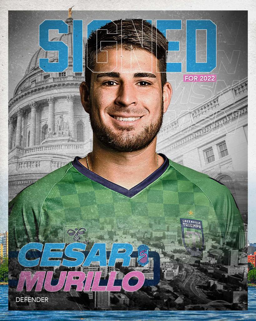 FORWARD MADISON SIGN DEFENDER CESAR MURILLO - Forward Madison FC